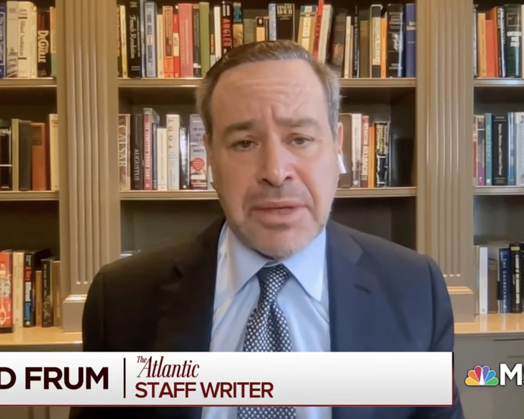 David Frum Speaks on Capitol Hill Violence for MSNBC - Worldwide ...